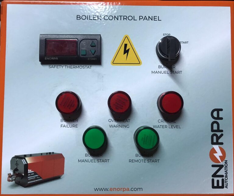 Boiler Control Panel - Enorpa Heating Systems and Steam Boilers